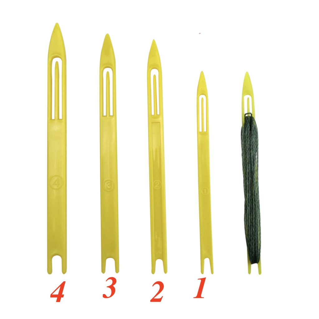 Jual COBAN JARUM JAHIT JALA/JARING BAHAN PLASTIK no1.2.3.4 warna kuning ...