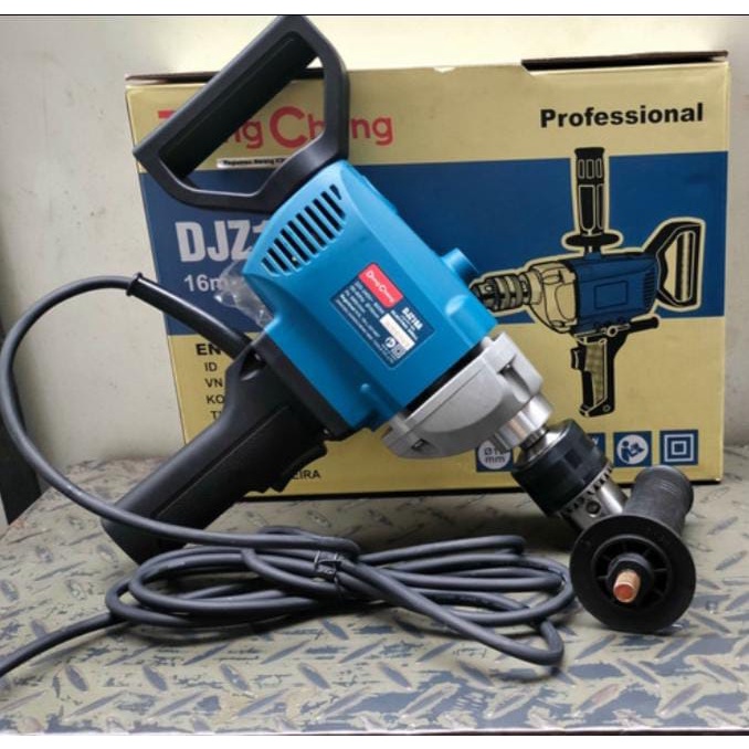 Jual DONGCHENG DJZ 16A Bor Listrik 16mm 800W Electrik Drill Baja Dan Kayu | Shopee Indonesia