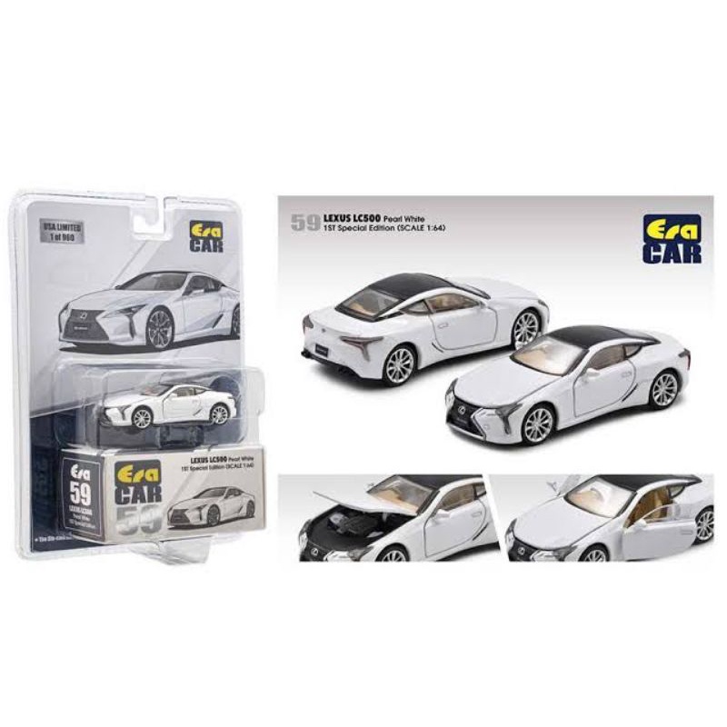 Jual Era Car 1/64 diecast Lexus LC500 - White Pearl | Shopee Indonesia