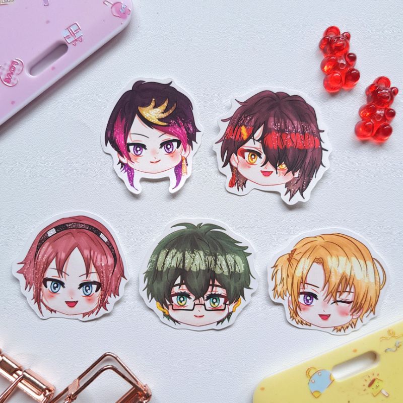 Jual Vtuber steal your heart die cut stickers by onintwin / vtuber ...