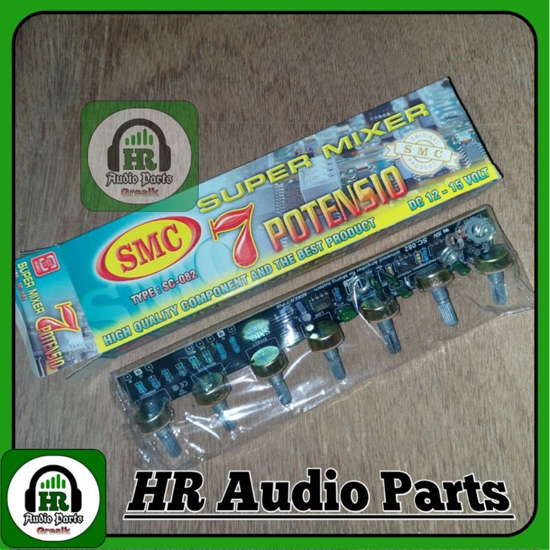 Jual Kit Penguat Mic Mixer 7 Potensio SMC 7 Channel Super Mixer ...