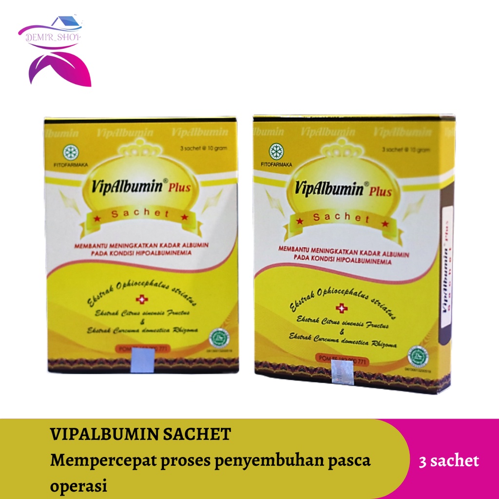 Jual VipAlbumin Plus Sachet / Ekstrak Ikan Gabus | Shopee Indonesia