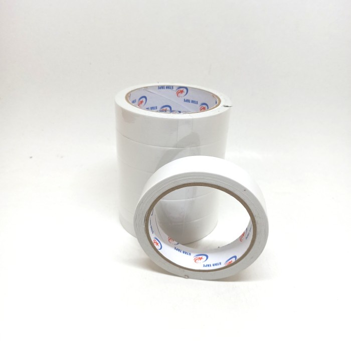 Jual Double Tape kertas (1INCH / 24mm) Double side tape GROSIR | Shopee ...