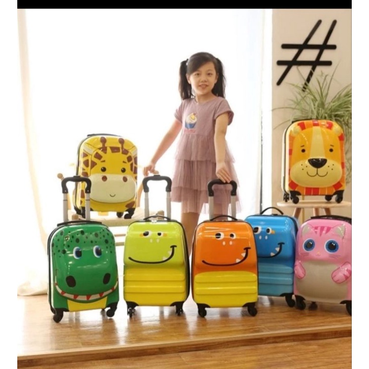 Jual Koper Anak Karakter Hewan 3D/ Tas Koper Travel | Shopee Indonesia