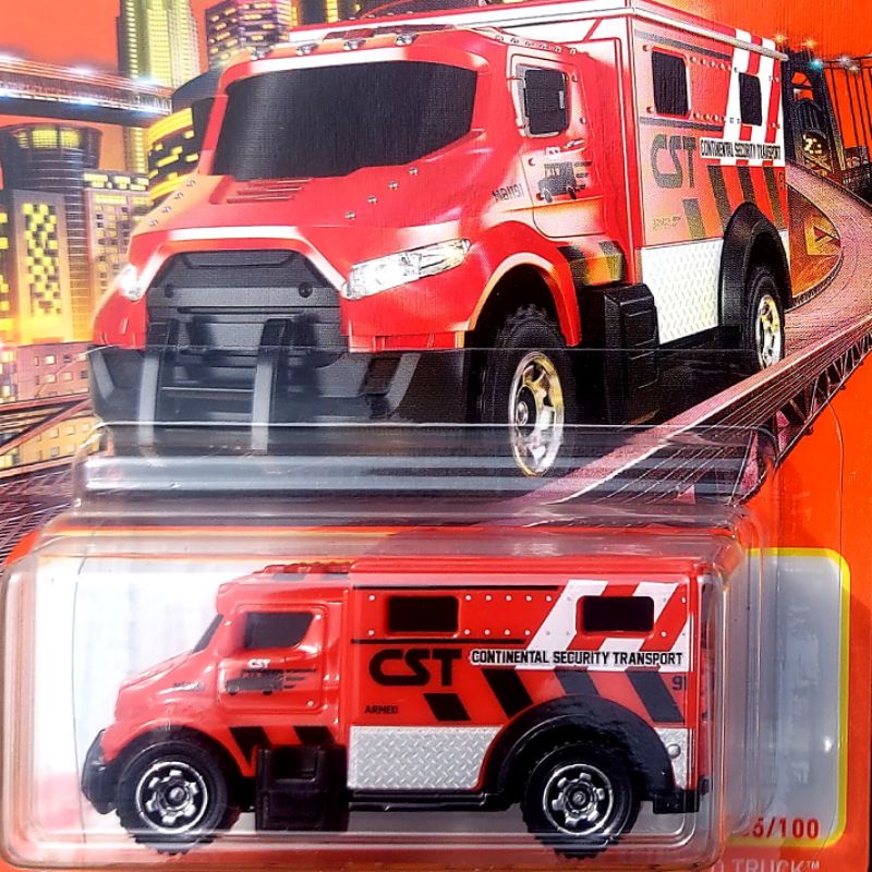 Jual MATCHBOX MBX ARMORED TRUCK 2022 MERAH SECURITY TRANSPORT VAN BOX ...