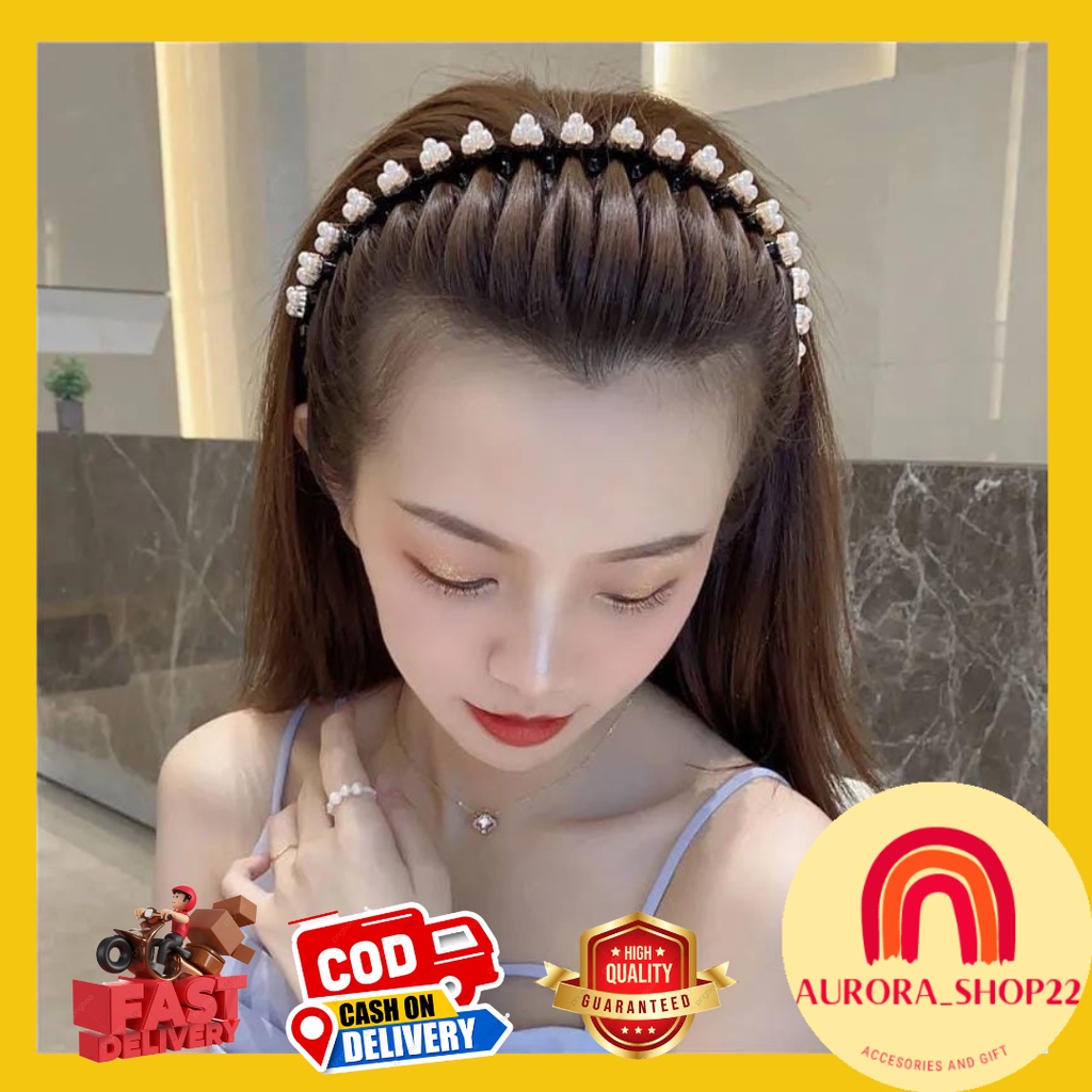 Jual [COD] BANDO MUTIARA HEADBAND BANDO KOREA FASHION IMPORT BANDO ...