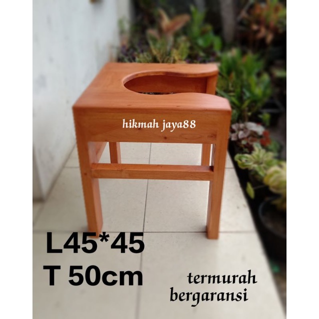 Jual kursi WC kursi lansia model U tinggi 45*45*T 50 cm | Shopee Indonesia