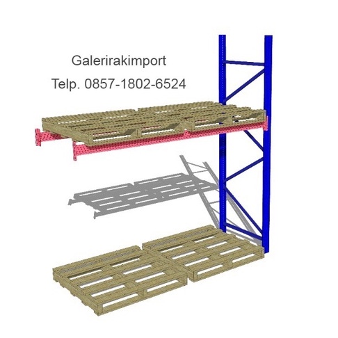 Jual Rak Gudang Pallet Kapasitas Beban 1000kg/Level Beam, Selective ...