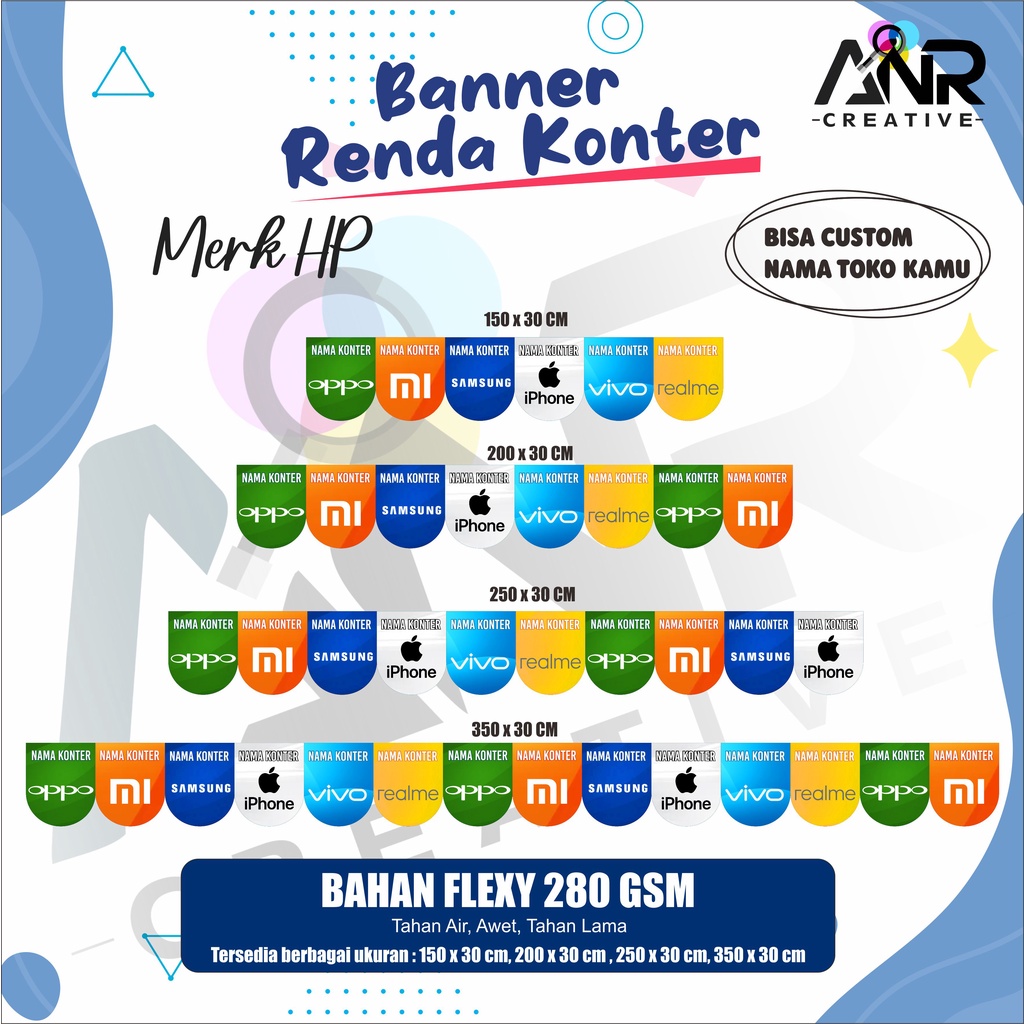 Jual Banner Renda Konter/ Banner Renda Konter Murah /Flag Banner Konter / Banner Konter/ Flag ...