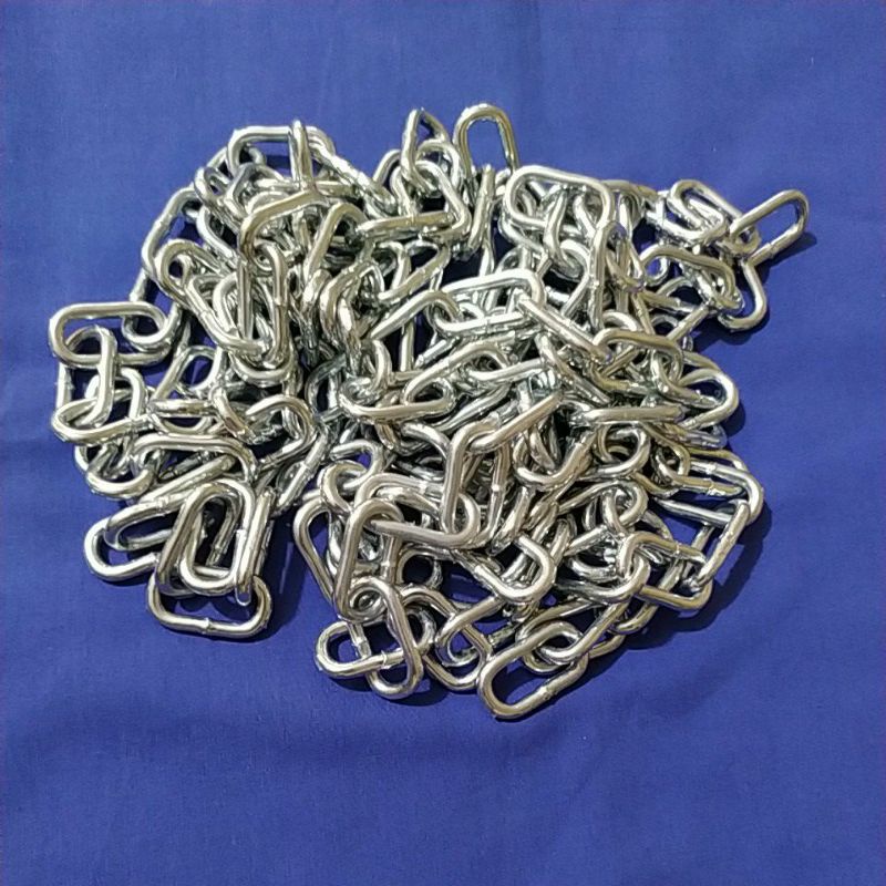 Jual Rantai pagar/ gudang. rantai besi galvanis 3mm . harga per 100cm ...