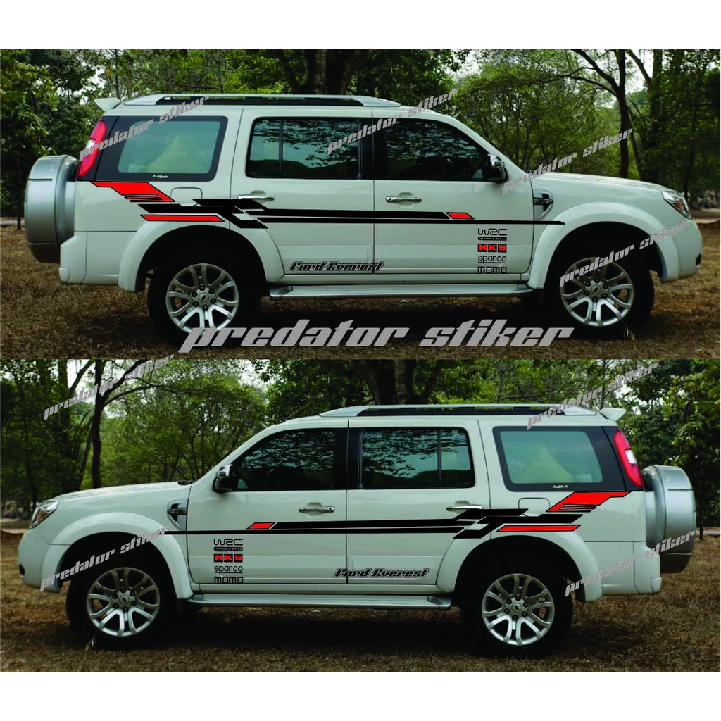 Jual sticker stiker mobil ford everest side body mobil stiker list body ...