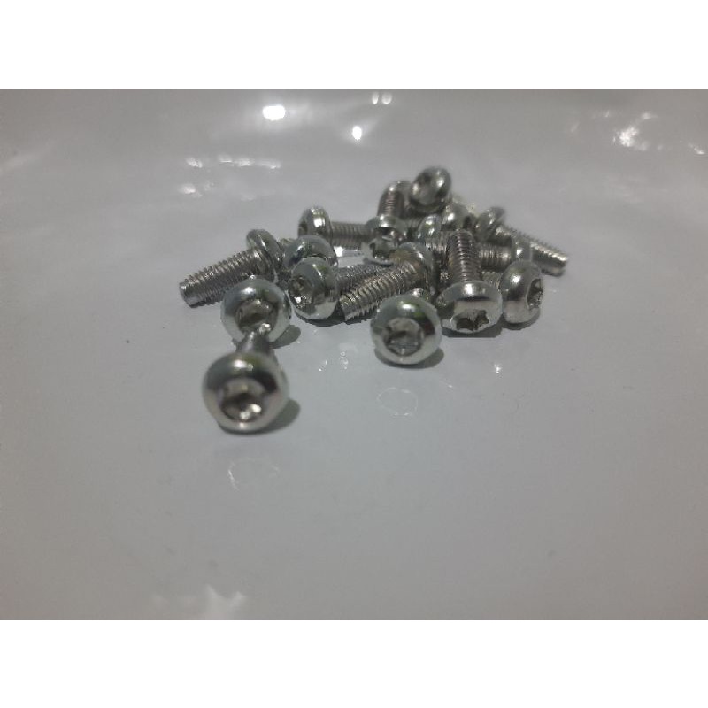 Jual baut L bintang T30 drat baut 10 panjang 1,6cm m6x1,6cm | Shopee Indonesia