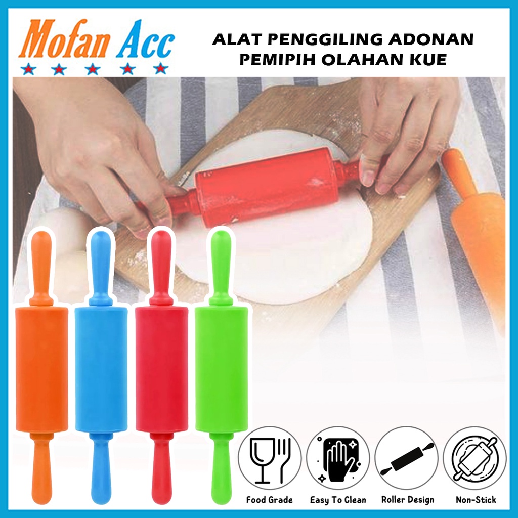 Jual Roller - Alat Penggiling Adonan Bahan Plastik Silikon Rol Putar ...