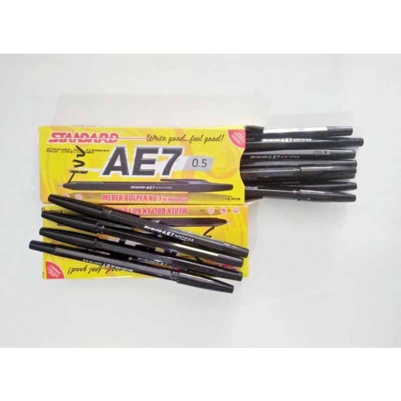 Jual Pulpen Bolpoin Standard AE7 0.5mm (per pcs) | Shopee Indonesia