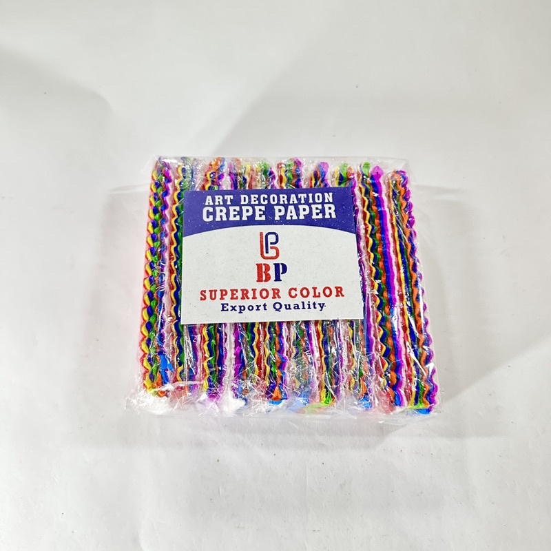 Jual Crape Paper Rainbow BP / Kertas Krep Potongan isi 50 pcs | Shopee ...