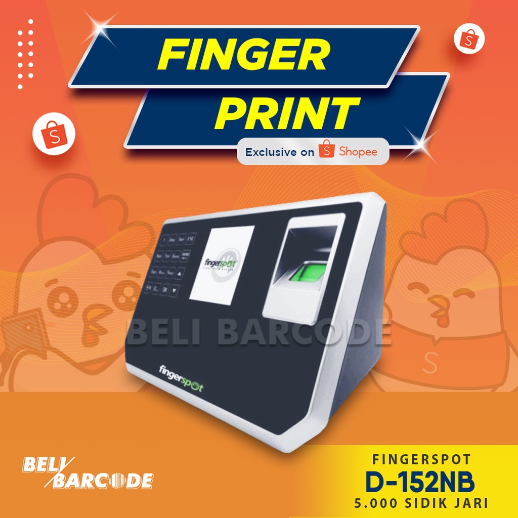 Jual Mesin Absensi Fingerspot Revo D-152NB Scan Sidik Jari | Shopee ...