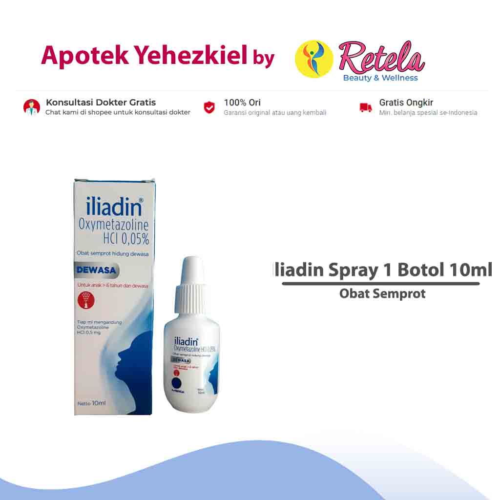 Jual ILIADIN SPRAY 1 BOTOL ISI 10ML | Shopee Indonesia
