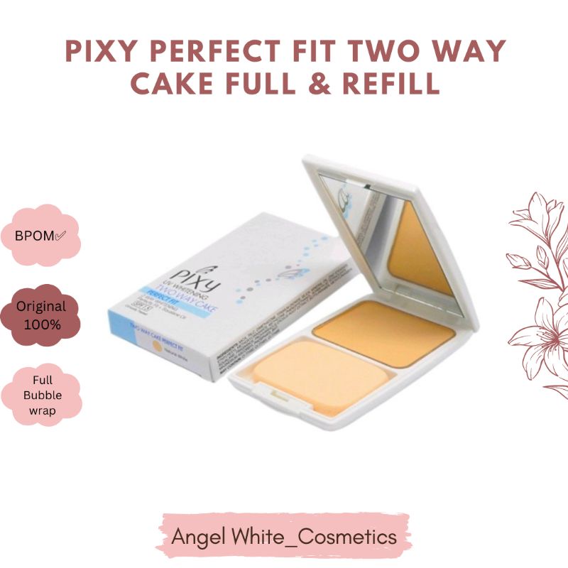 Jual ORIGINAL 100% PIXY PERFECT FIT TWO WAY CAKE FULL & REFILL | Shopee ...