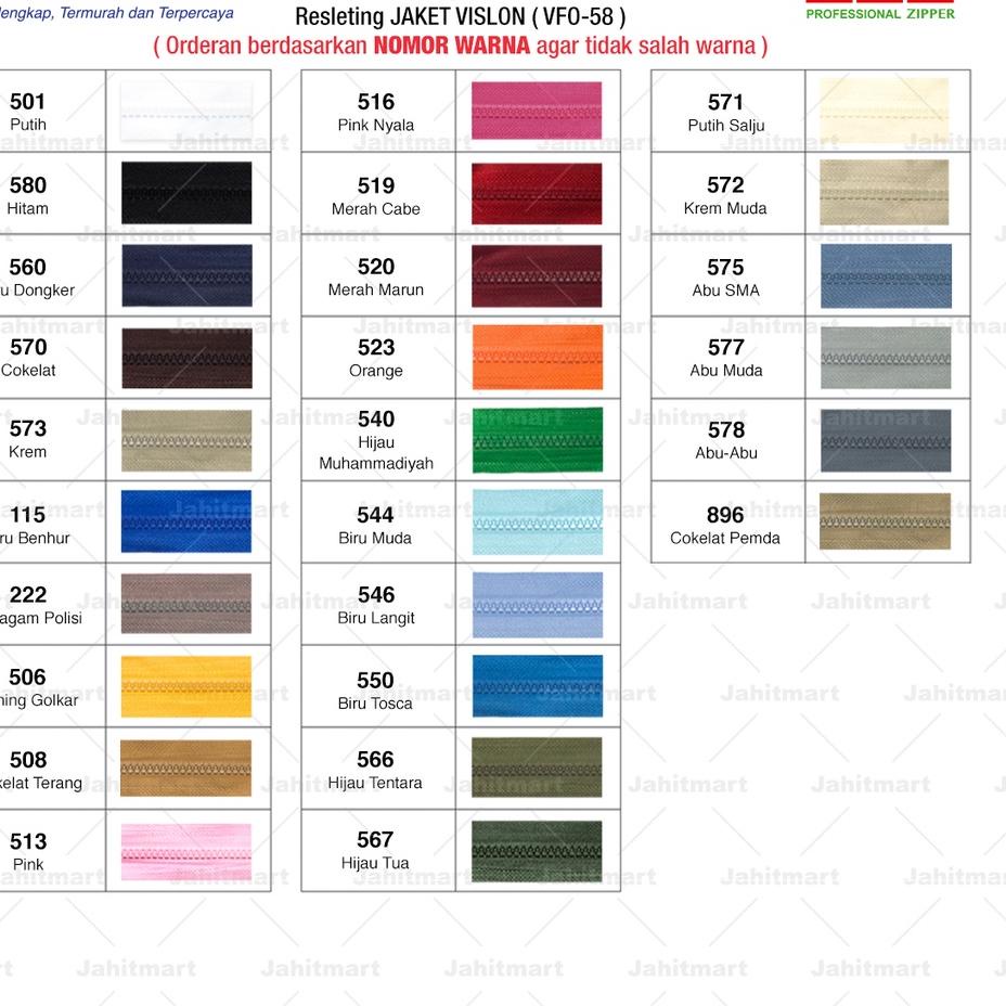 Jual Recomend RESLETING JAKET GIGI KASAR MERK YEE" / VISLON 26 INCI 65CM "LUSIN" | Shopee Indonesia