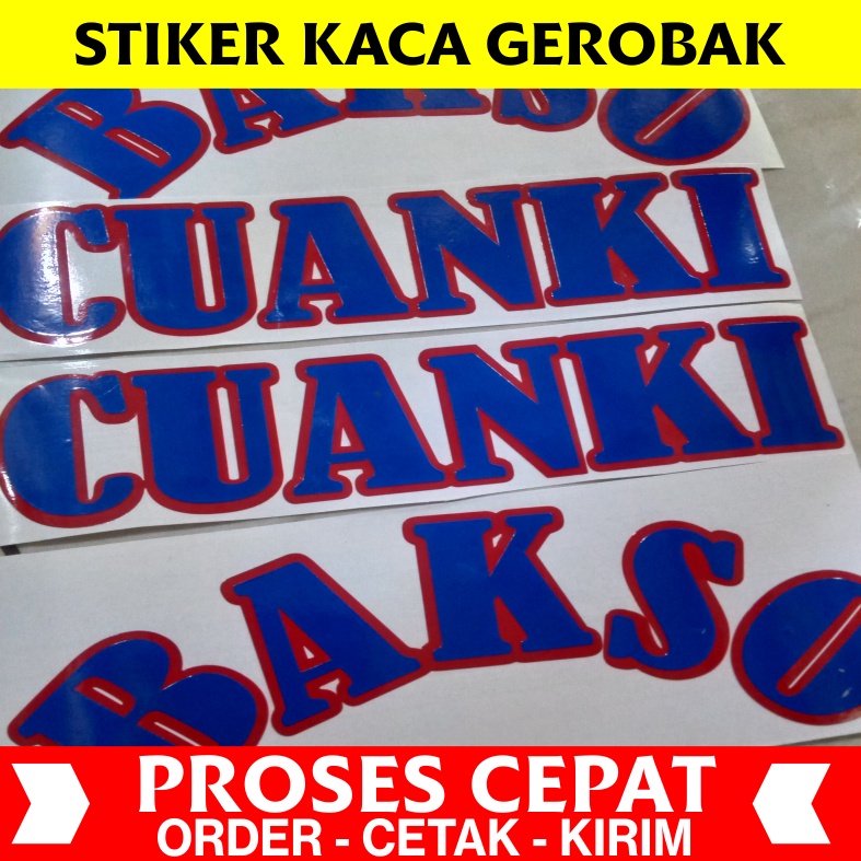 Jual STIKER GEROBAK CUSTOM, CUTTING STICKER KACA , ETALASE, KONTER ...