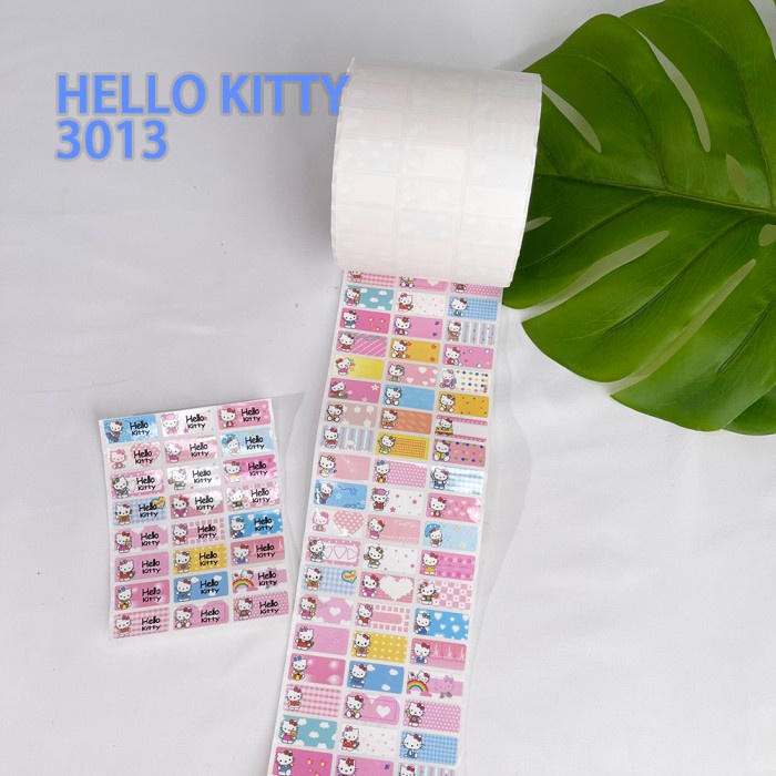 Jual LABEL NAMA STIKER NAMA HELLO KITTY PREMIUM WATERPROOF | Shopee ...