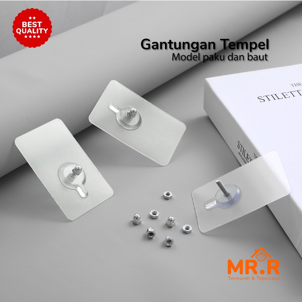 Jual Hook Tempel Dinding Bingkai Foto Kunci Rak Magic Hook Perekat ...