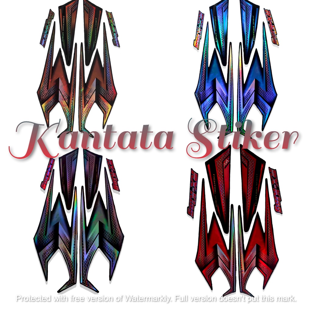 Jual STIKER STRIPING LIS LES BODY MOTOR YAMAHA RX KING 2004 VARIASI ...