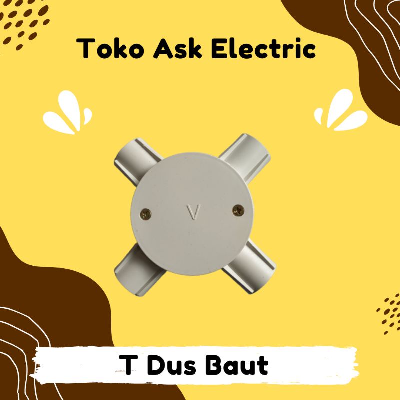 Jual T Dus Putih Baut Lubang 4 Topain SNI/T dus Imbow Dus Listrik/Baut ...