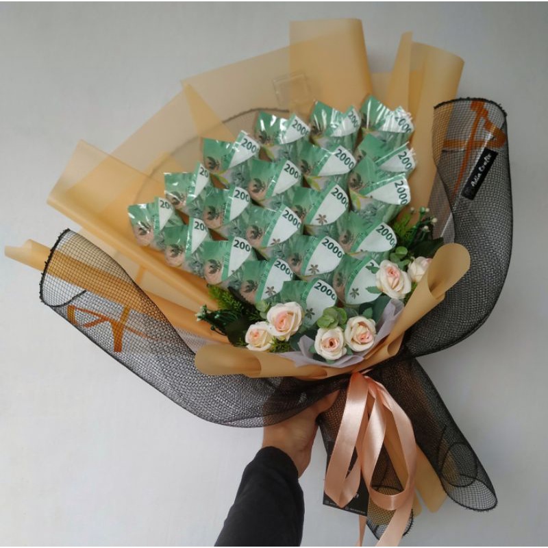 Jual Money Bouquet / Buket Uang 20 Lembar / Bouquet Artificial / Bunga ...