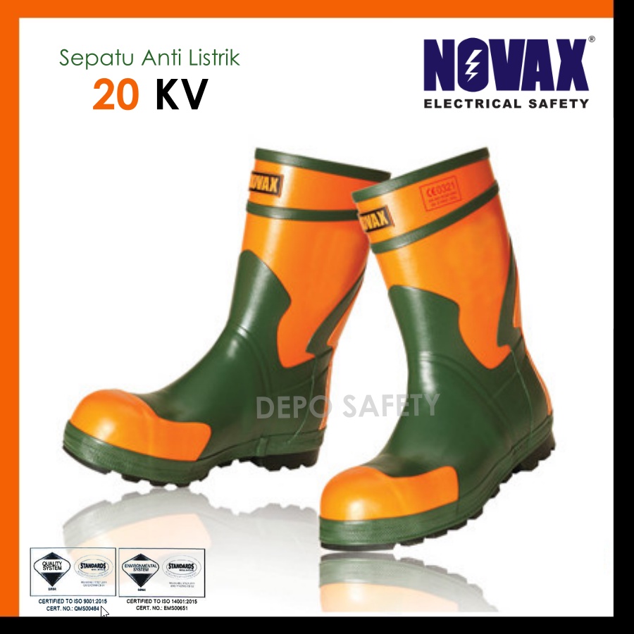 Jual Sepatu Anti Listrik Novax 20 Kv - 20.000 V - Safety Shoes ...