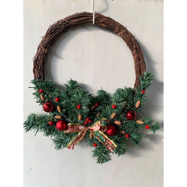 Jual hiasan natal / krans natal / hampers natal / natalan | Shopee ...