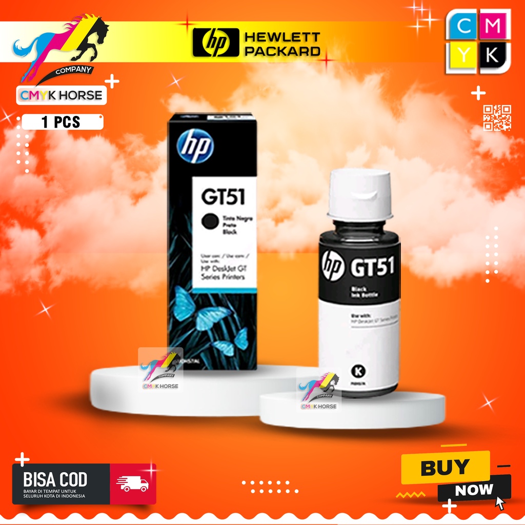 Jual Tinta printer HP GT-51 GT-52 BLACK ink 115 310 315 410 | Shopee ...