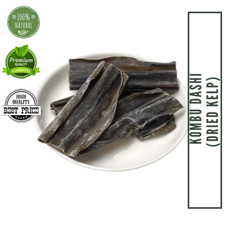 Jual KOMBU DASHI / KONBU DASHI / RUMPUT LAUT KERING / DRIED SEAWEED / KONBU DASHIMA 25 g ...