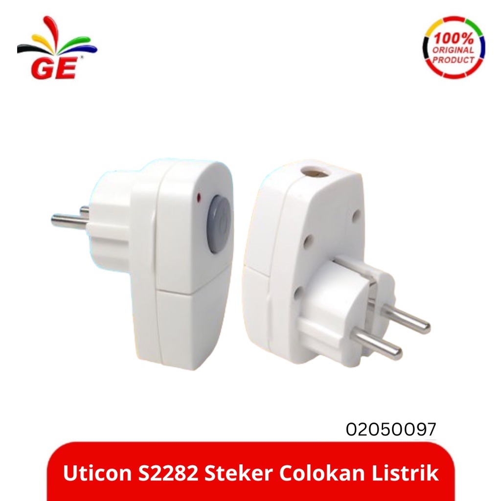 Jual UTICON - Steker S2282 Colokan Listrik 02050097 | Shopee Indonesia
