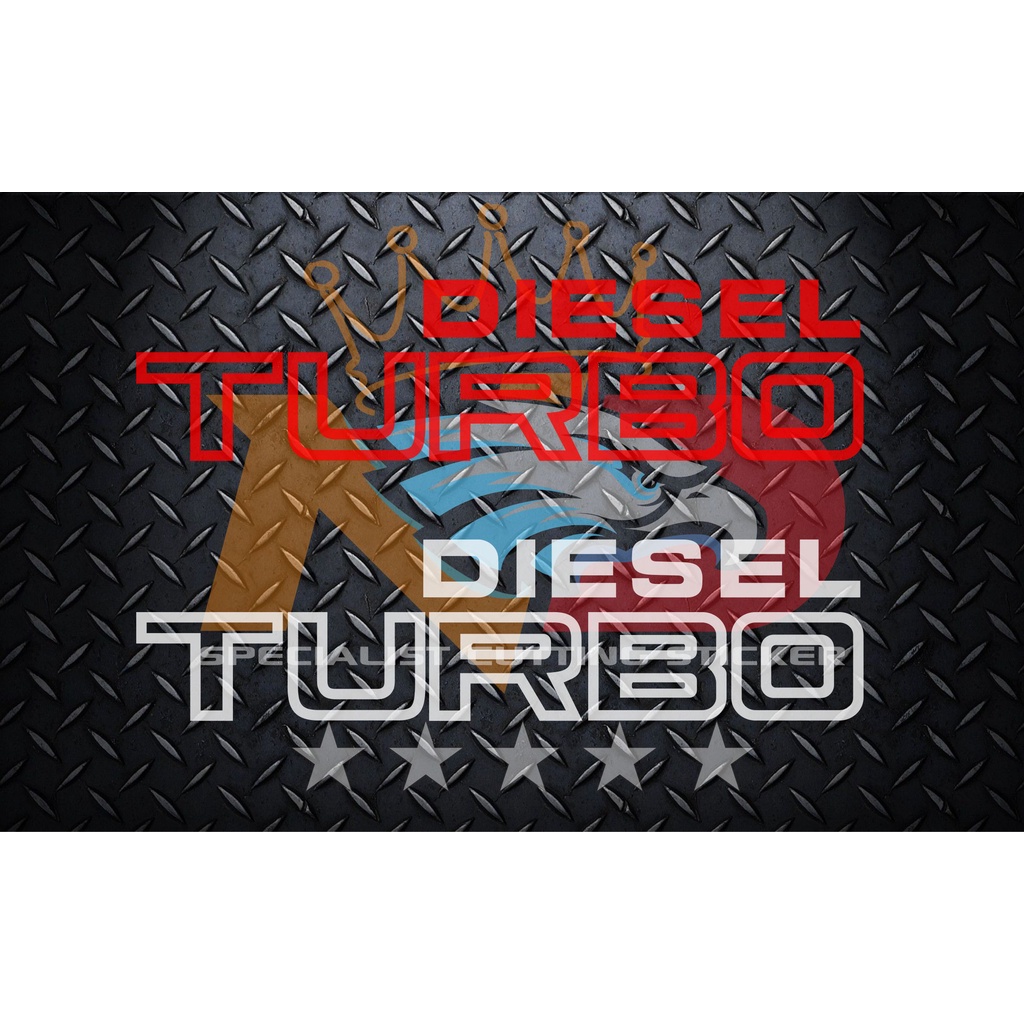 Jual Cutting stiker Diesel Turbo PLOTTER STICKERS CAMPUR | Shopee Indonesia