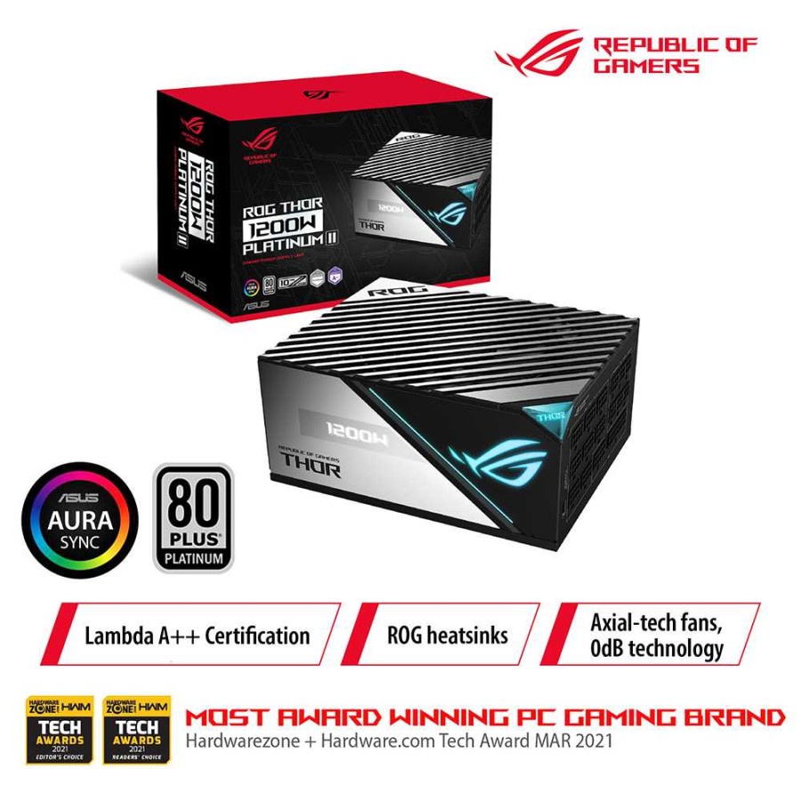 Jual ASUS ROG Thor 1200W Platinum II | ROG-THOR-1200P2-GAMING | Shopee ...