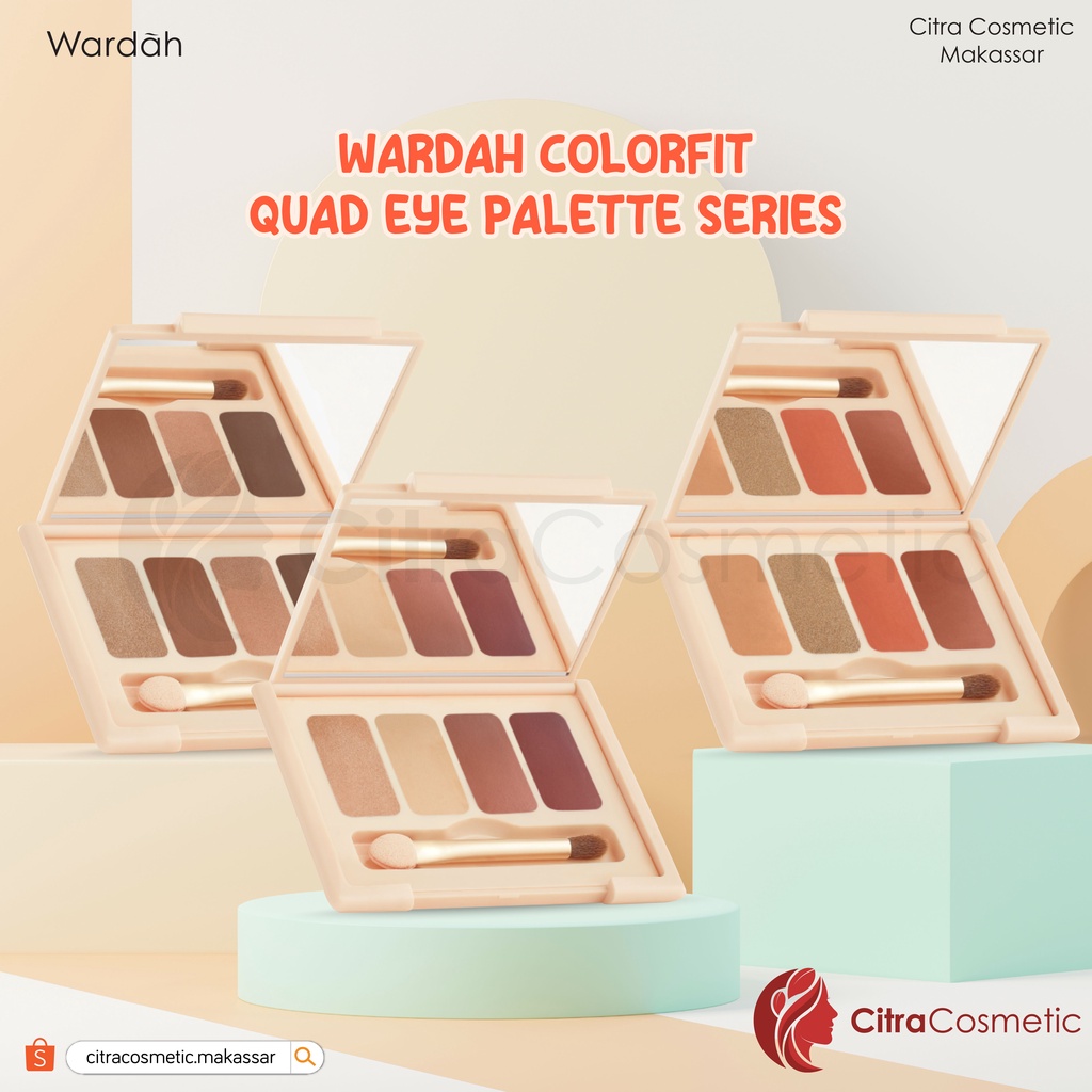 Jual ️CitraCosmetic ️ Wardah Colorfit Quad Eye Palette - Eyeshadow 4 in ...
