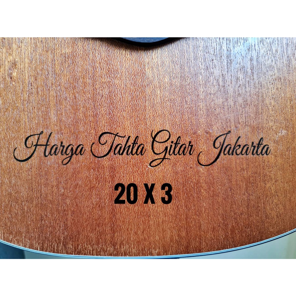 Jual CUSTOM NAMA Untuk GITAR / BIOLA / BASS / UKULELE (ORDER GABUNG ...