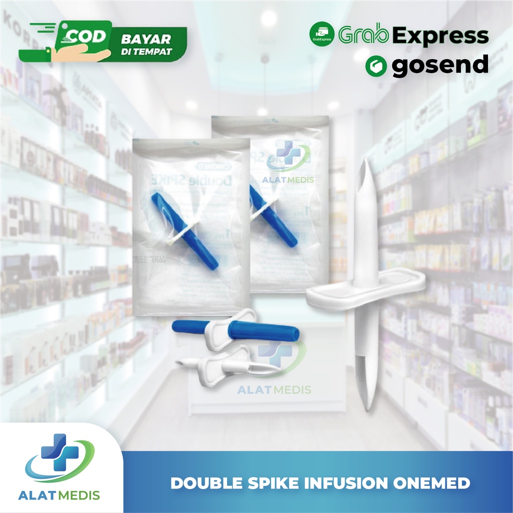 Jual Double Spike Infusion Onemed Alat Penusuk Botol Cairan Infus ...