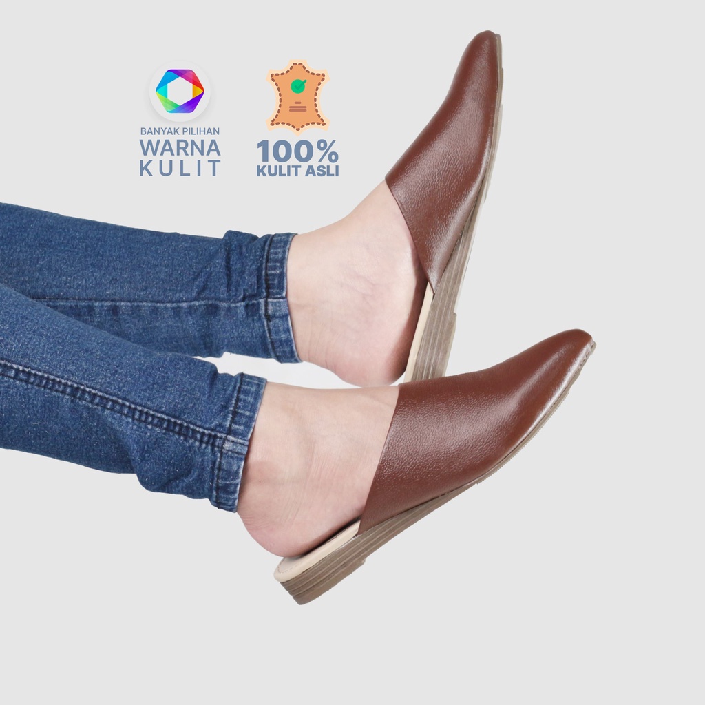 Jual Sepatu Sendal Wanita Kekinian Original Kulit Asli Cevany X Geovani ...