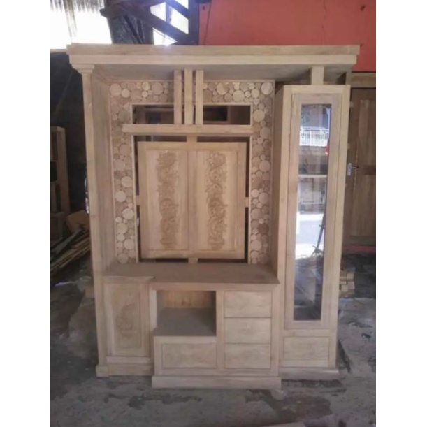 Jual partisi/sekatan ruangan/ bufet tv/ kayu jati ukuran 150x200cm ...