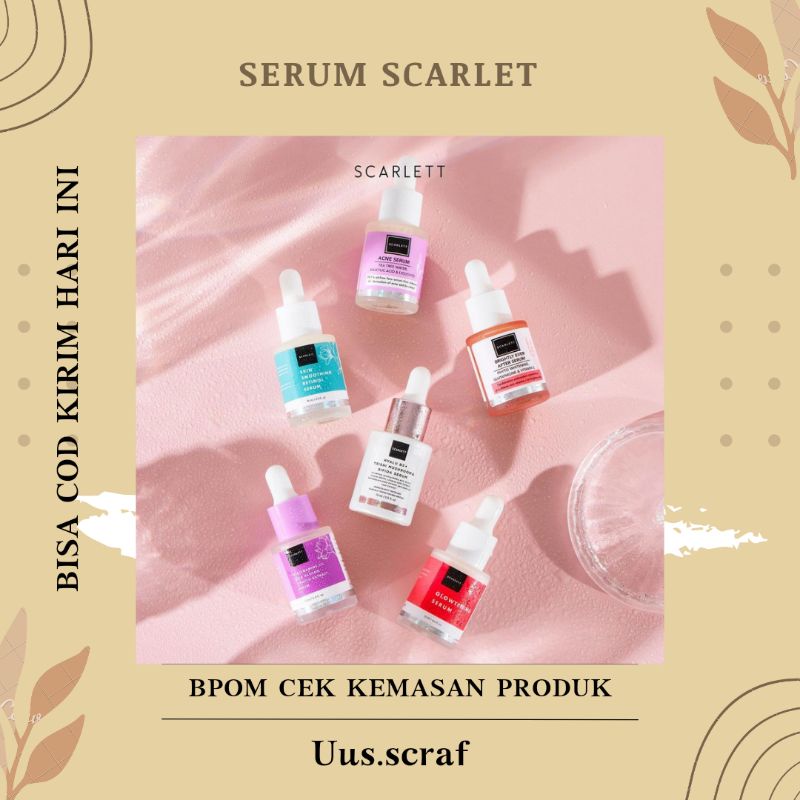 Jual SERUM SCARLET ACNE, BRIGHTLY, GLOWTENING | Shopee Indonesia