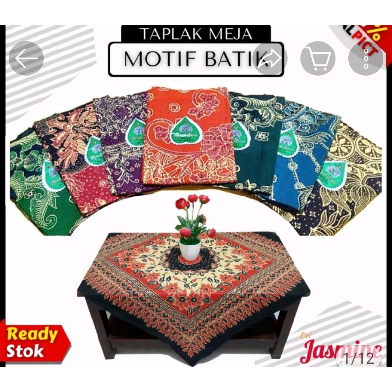 Jual ALAS MEJA BATIK HALUS | TAPLAK MEJA BATIK TULIS HALUS | ALAS MEJA ...