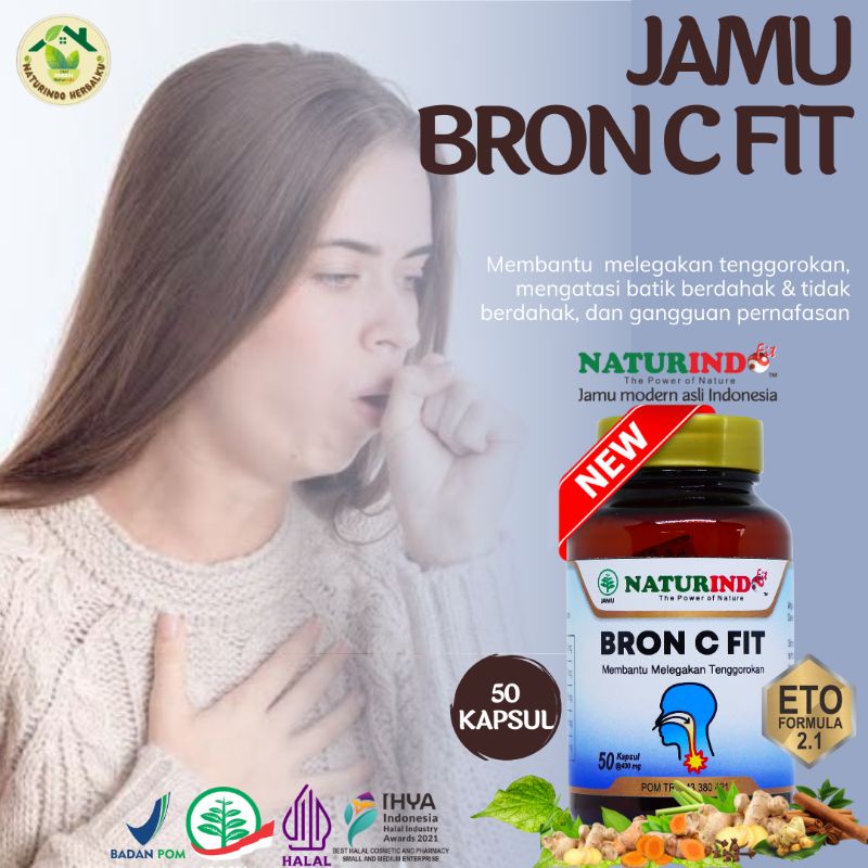 Jual Obat Asma Sinusitis Batuk Flu Paling Ampuh BRON C FIT NATURINDO ...