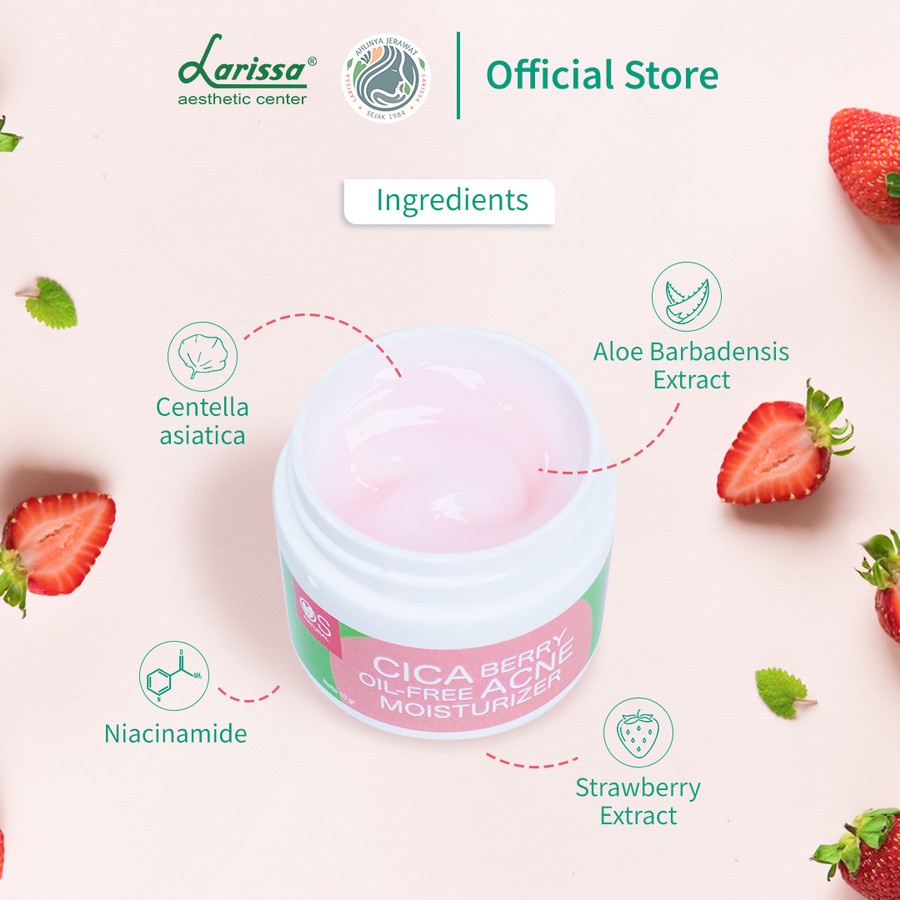 Jual Larissa Cica Berry OIL-FREE ACNE MOISTURIZER_Cream Untuk Wajah ...