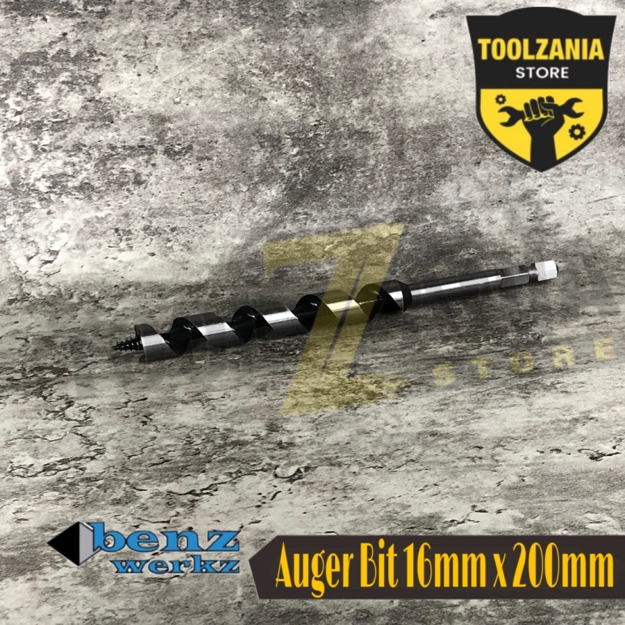 Jual Auger bits 16mm x 200mm benz werkz / mata bor kayu 16 mm x 200 mm ...