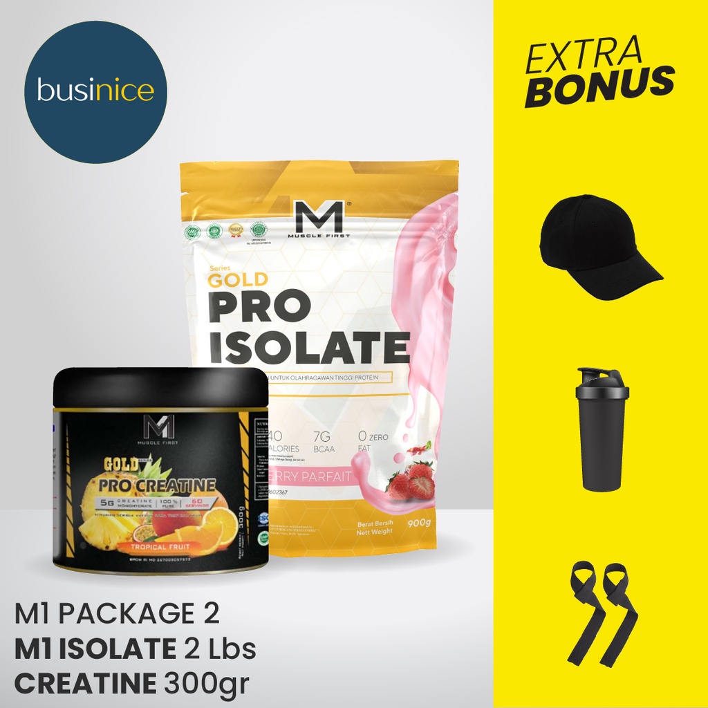 Jual M1 Package 2 Muscle First Pro Isolate 2lb Pro Creatine 360 gram ...