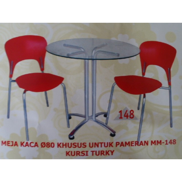 Jual favorit] meja kaca meja bar kaca meja pameran dealing table kursi ...
