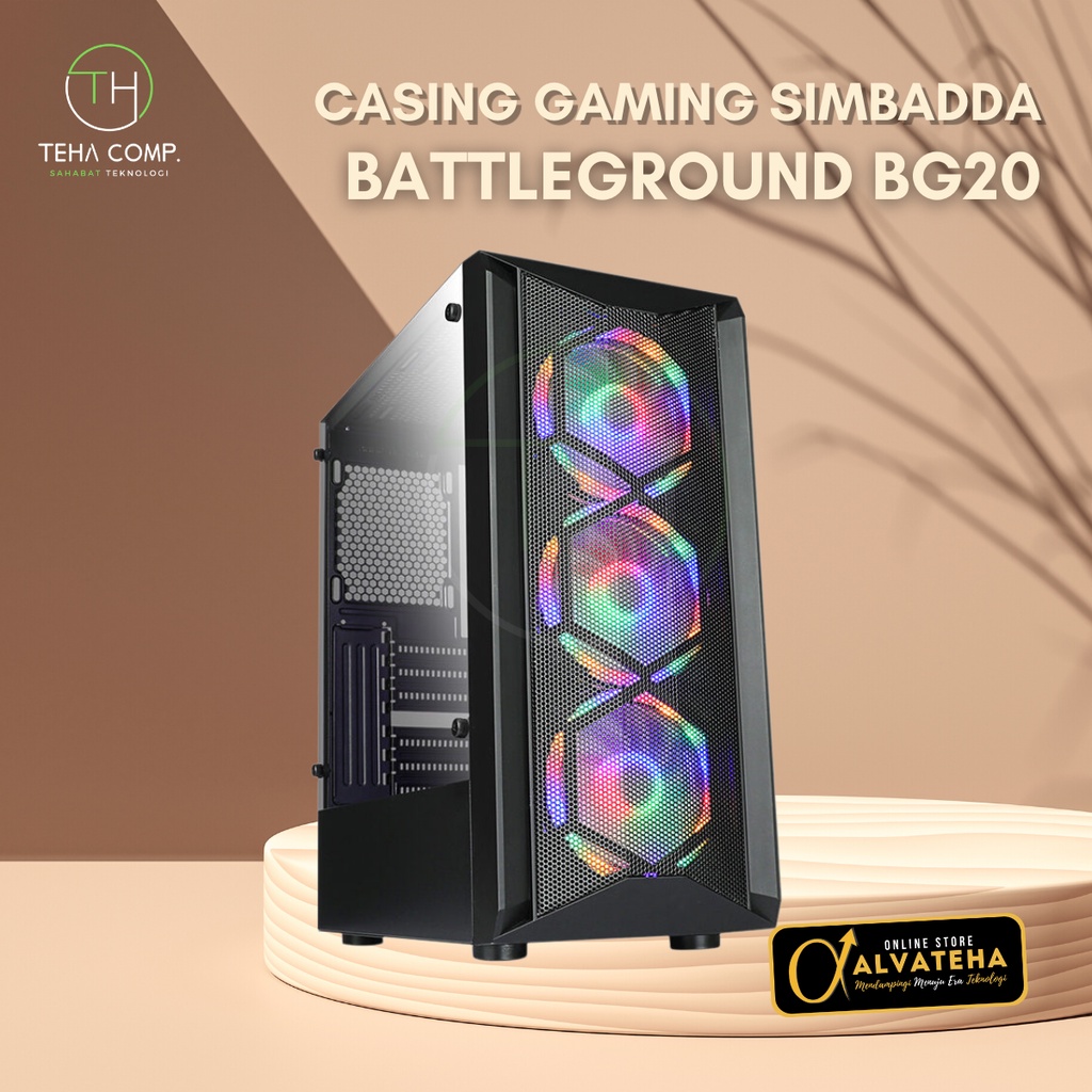 Jual Casing PC Gaming Tanpa Power Supply Simbadda Battle Ground Case ...