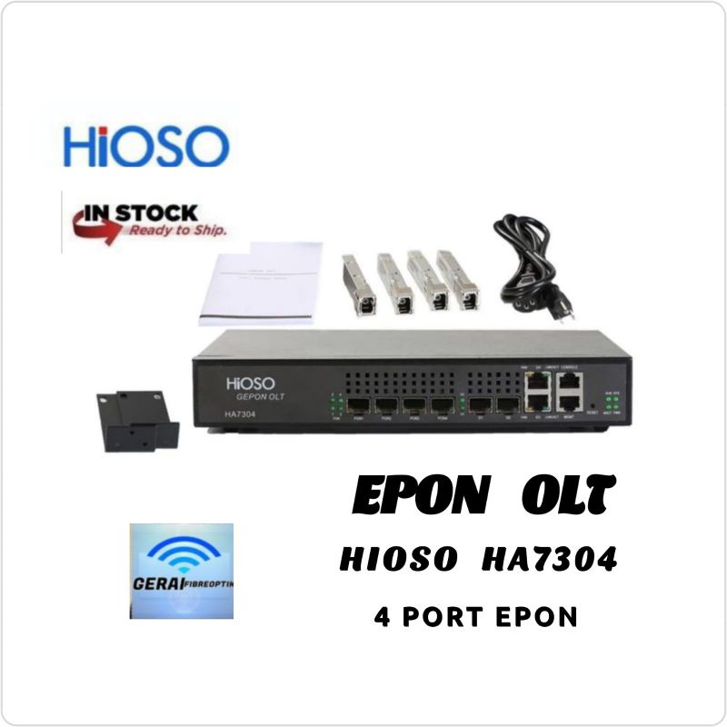 Jual HIOSO HA7304 Epon 4 port OLT 4PX 20+++9dB | Shopee Indonesia